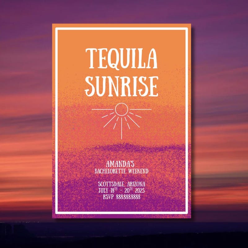 Tequila Sunset Theme - Etsy
