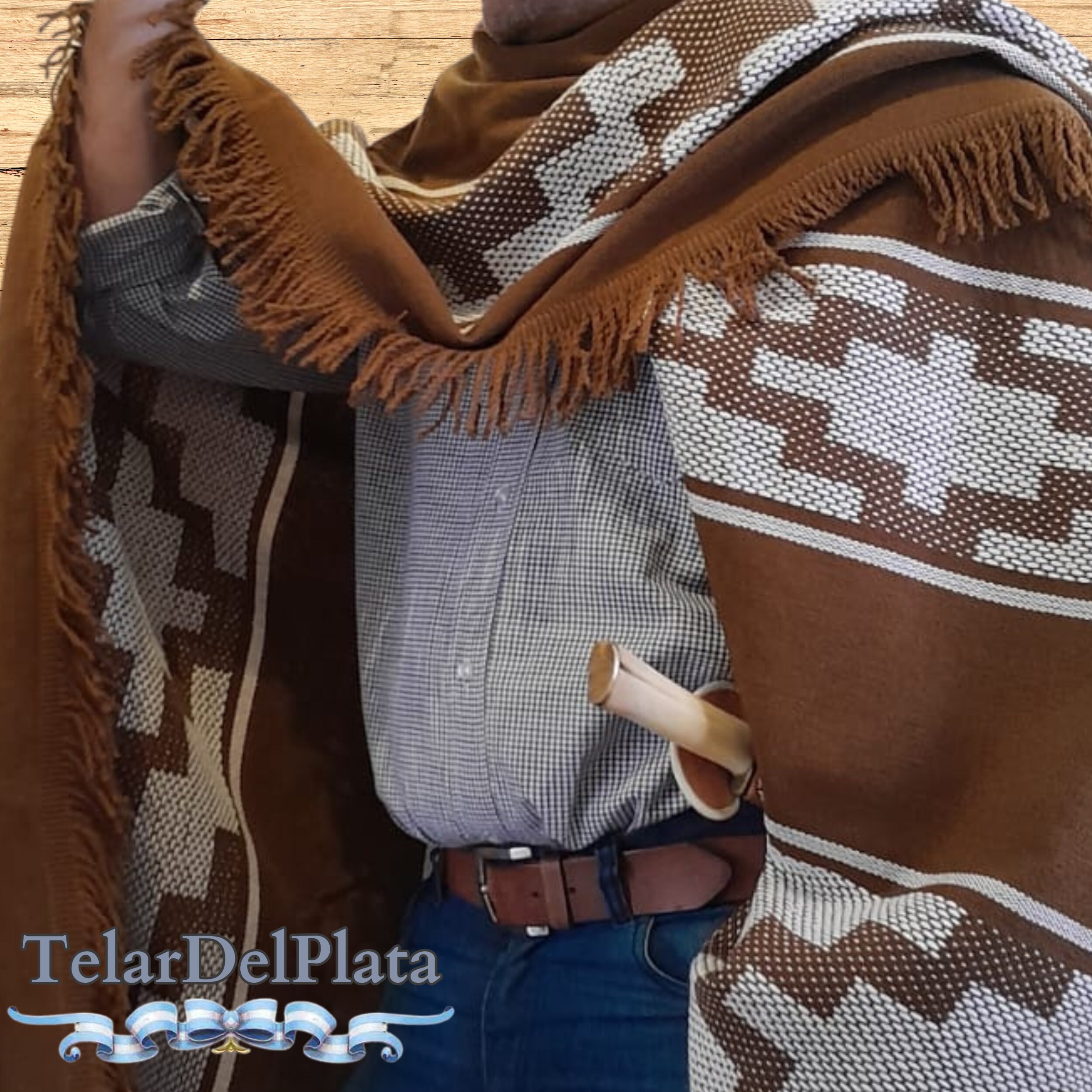 Argentine Poncho. Merino Wool. Loom Woven. Hand Finished. Gaucho Poncho ...
