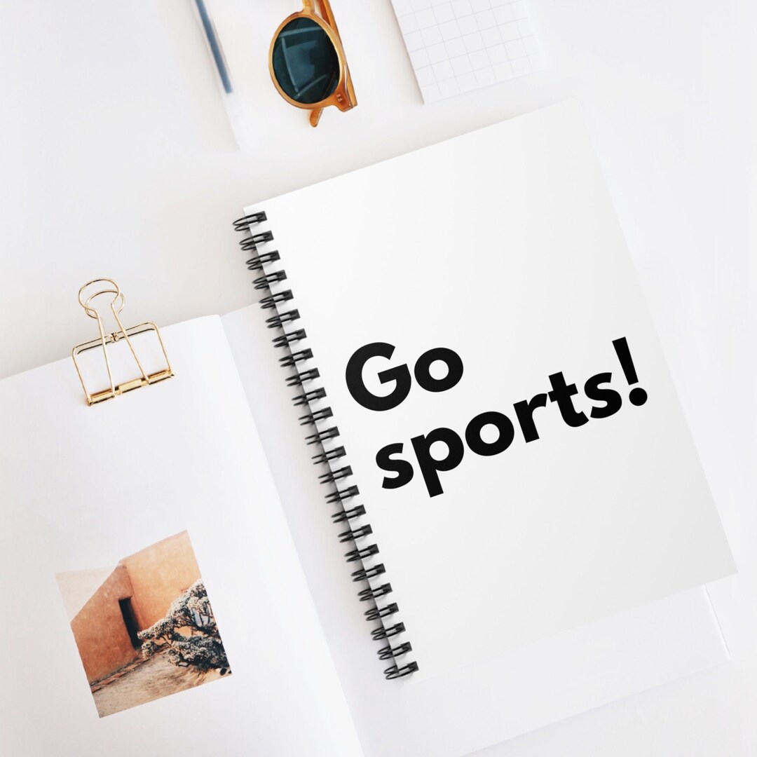 Go Sports Spiral Notebook, Funny Sarcastic Work Notebook, Journal ...