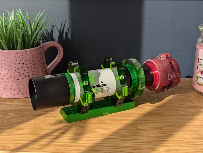 Skywatcher Evoguide 50 Kit V2 Tube Rings, Focus Ring, ZWO EAF Mount ...