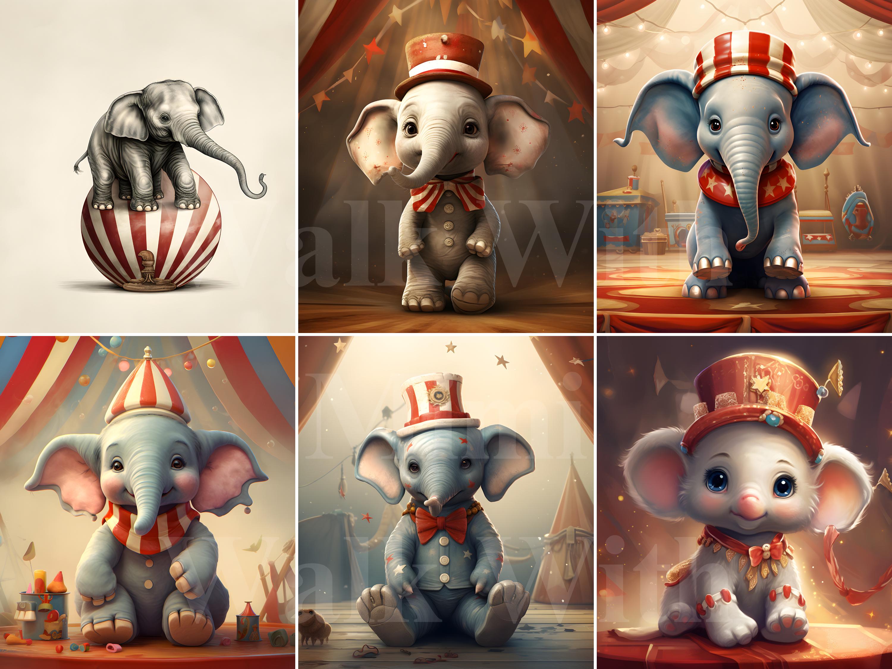 Circus Animal Digital Papers. Vintage Circus, Scrapbooking, Junk ...