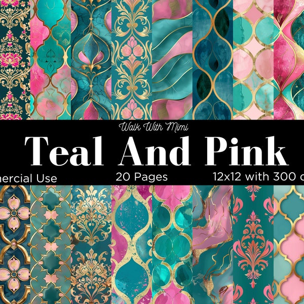 Pink and Gold - Etsy