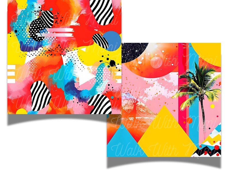 80s Digital Paper: Beautiful Patterns for Scrapbooking, Crafts, Cards ...