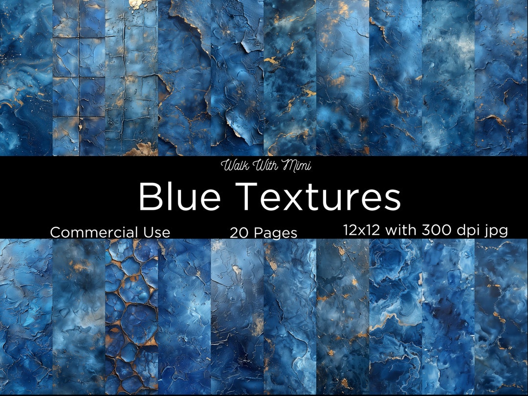 Blue Textured Digital Paper, Background, Rustic, Alcoholic Ink, Grungy ...