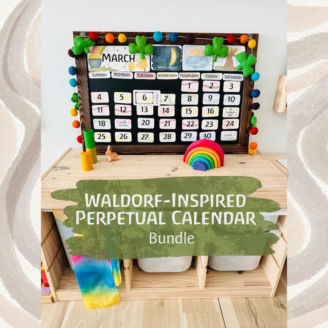 Watercolor Waldorf-inspired Perpetual Calendar: BUNDLE DEAL - Etsy