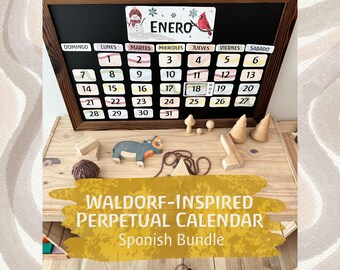 Watercolor Waldorf-inspired Perpetual Calendar: BUNDLE DEAL - Etsy