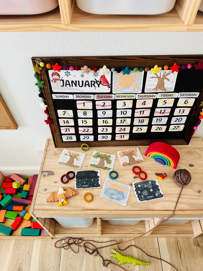 Watercolor Waldorf-inspired Perpetual Calendar: BUNDLE DEAL - Etsy