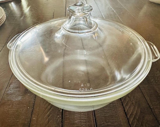 Rare Vintage 1940s Pyrex Clear Glass Casserole Dish #623B - Etsy