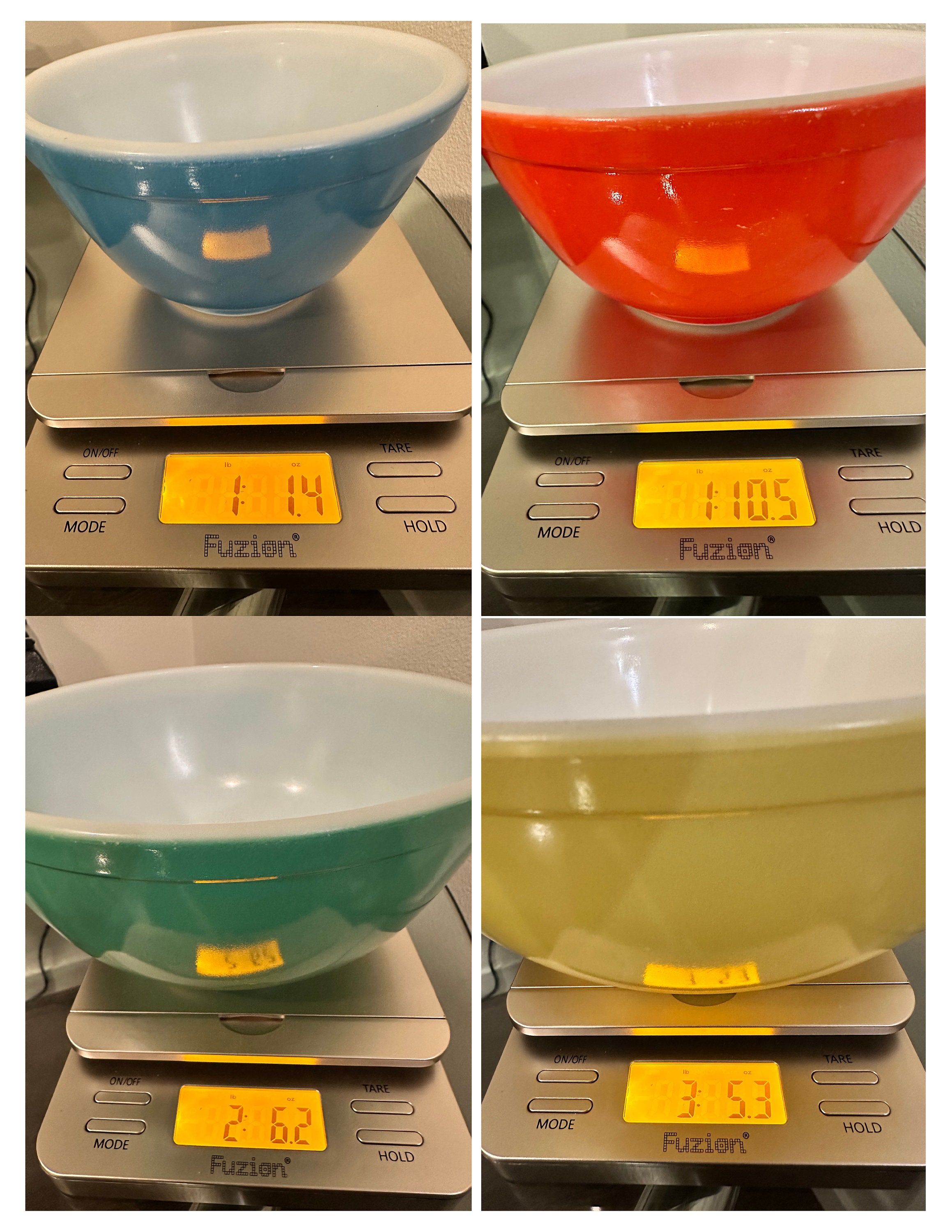 VINTAGE PYREX PRIMARY 1950's 4 Colors Mixing Bowl Set - Etsy
