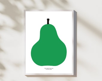 Enzo Mari Pear Exhibition Poster - Etsy