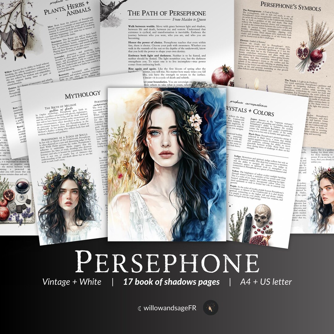 Goddess Persephone, Persephone Grimoire, Persephone Deity, Persephone ...