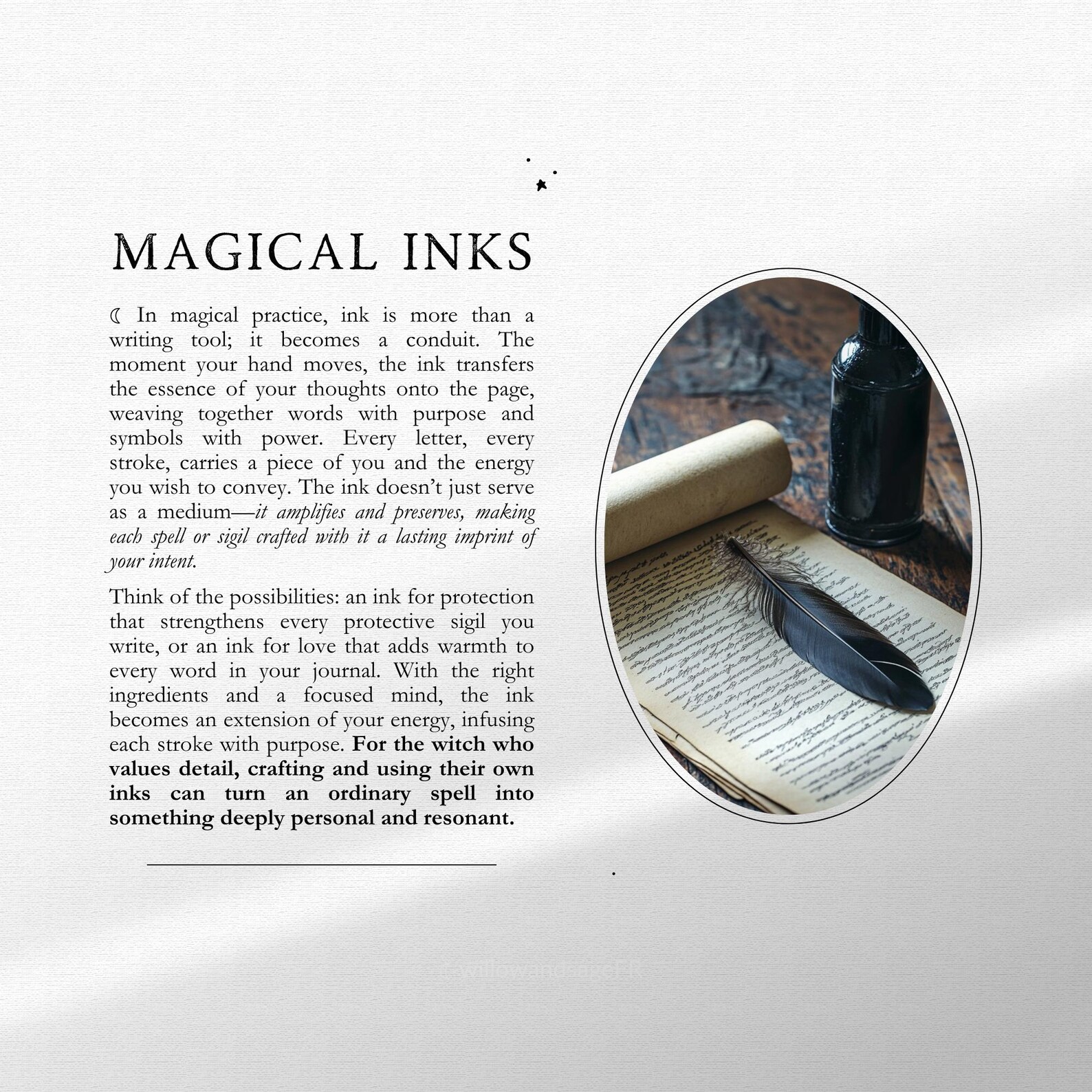 13 Magical Ink Recipes for Ritual Writing, Witch Inks PDF Download ...