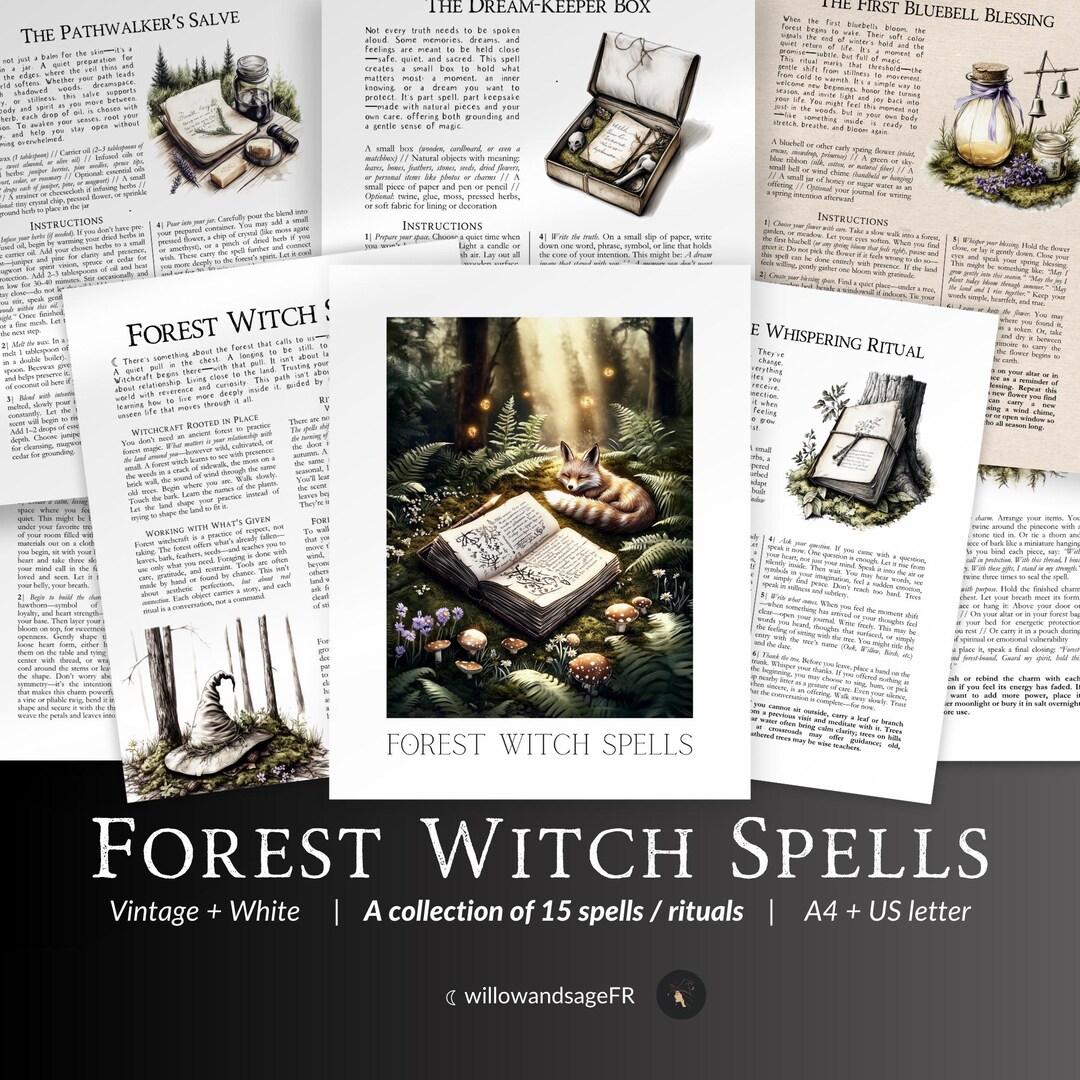 Forest Witch Spells, Forest Witchcraft, Witch Grimoire, Hedge Witch ...