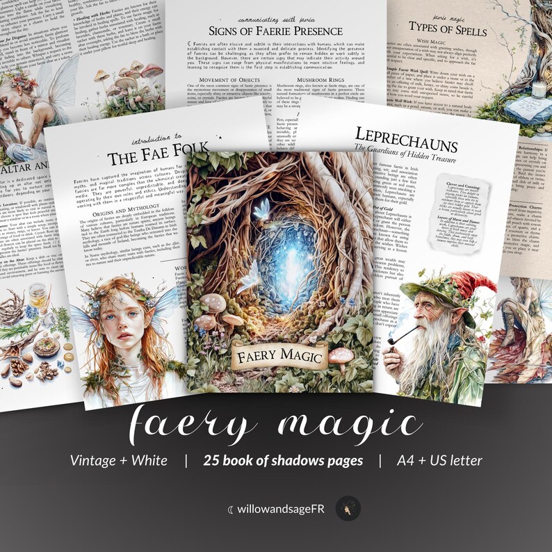 Faery Magic, Faerie Grimoire, Fairy Grimoire, Book of Shadows ...