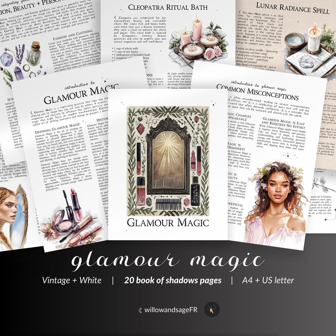Glamour Magic Grimoire PDF – Witchy Self-image Magic, Energy Illusions ...