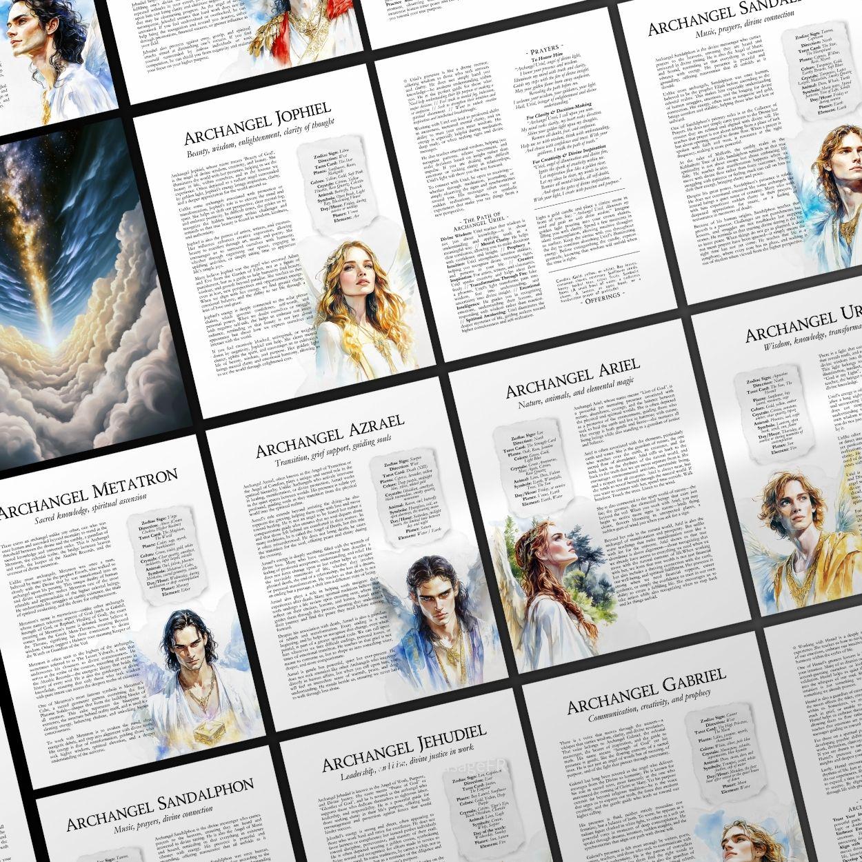 10 Archangels Vol.2, Archangel Grimoire, Angels Pages, Uriel, Metatron ...