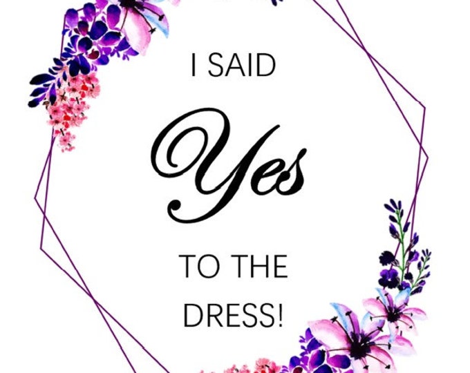 Wedding Dress Shopping Signs - Etsy