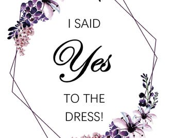 Wedding Dress Shopping Signs - Etsy