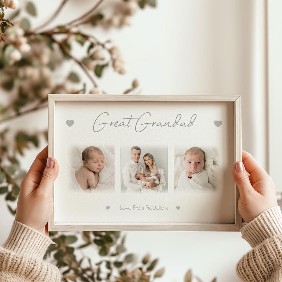 Personalised Great Grandad Photo Frame, Great Grandad Birthday Gift ...