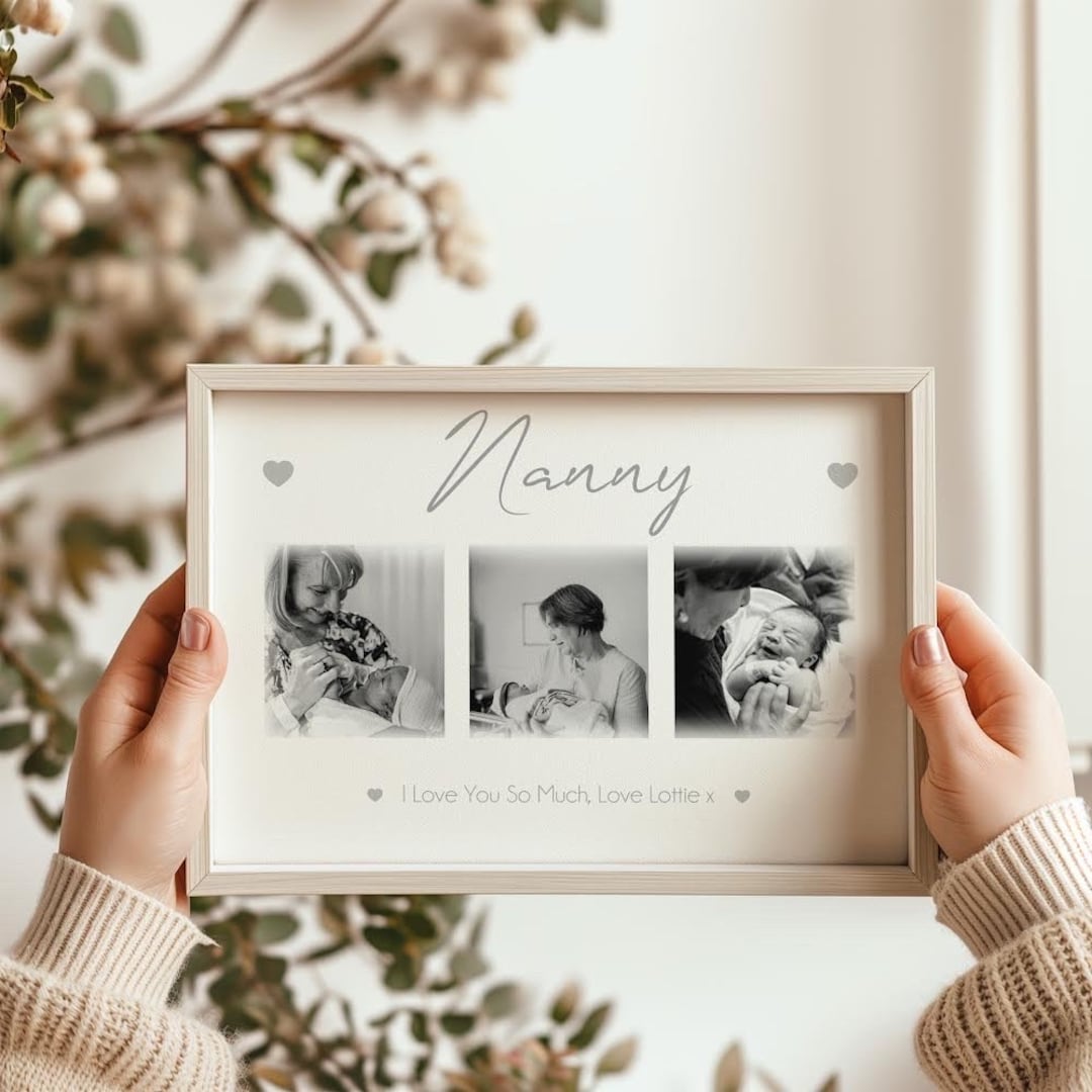 Nanny Photo Frame, Nanny, Nanna, Nan Gift & Framed Print - Etsy UK