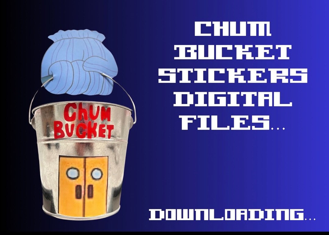 Chum Bucket Digital Sticker Decals - Etsy