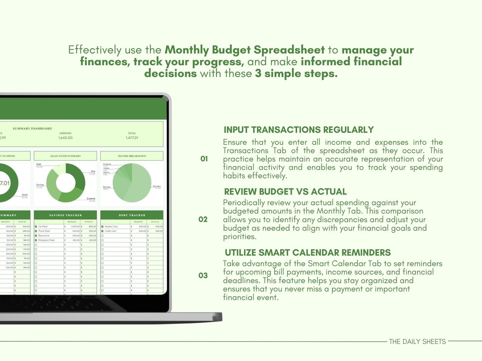 2024 Monthly Google Sheets Budget Finance Dashboard Personal Finance ...