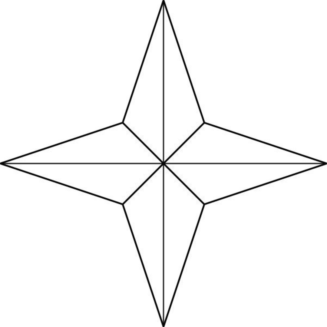Star Outline Design - Etsy