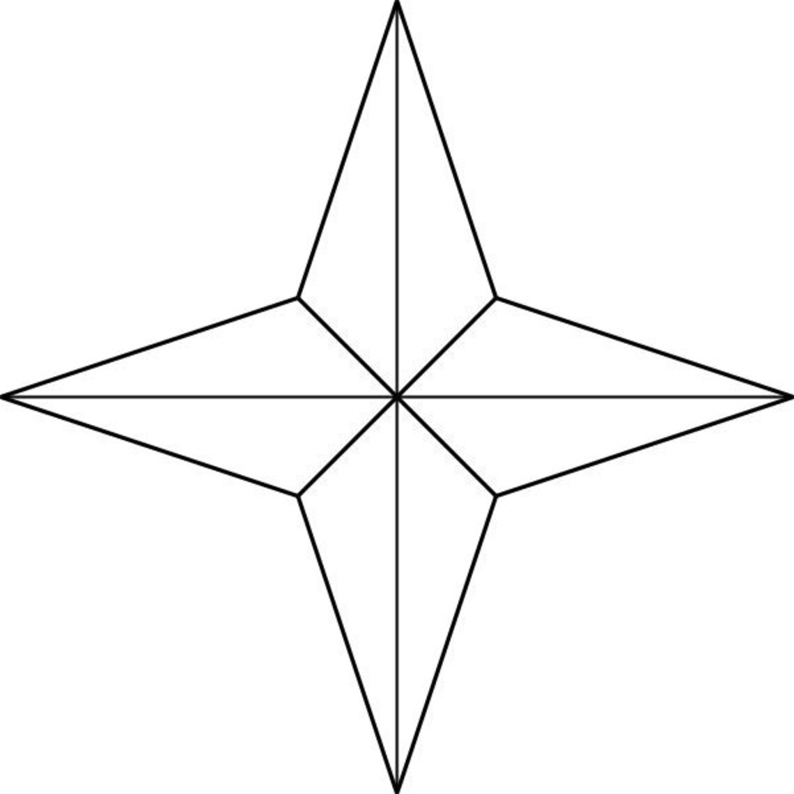 Star Outline Design - Etsy