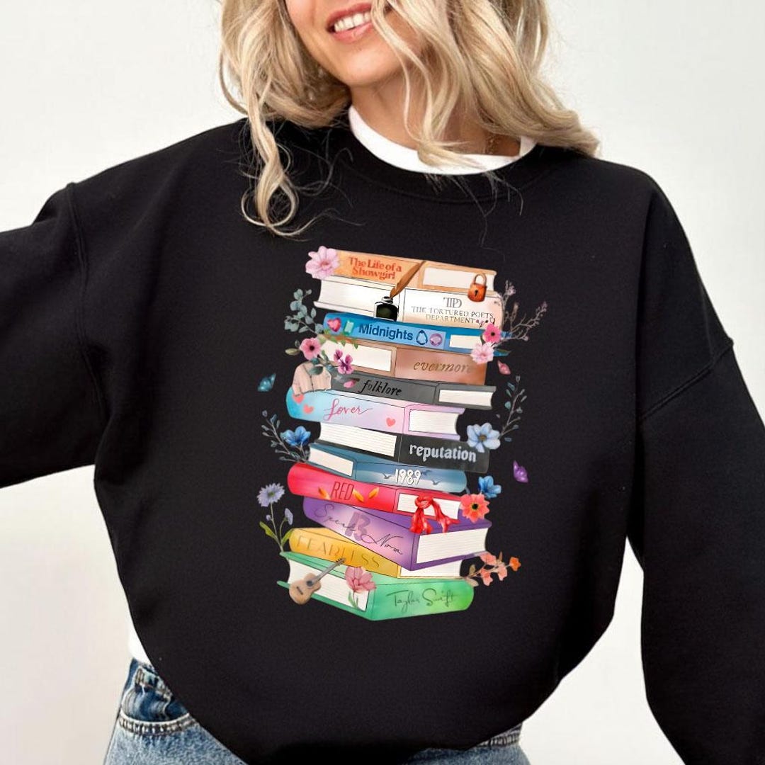 Taylor Swift Book Stack PNG, Eras Album Books Clipart, Swiftie Digital ...