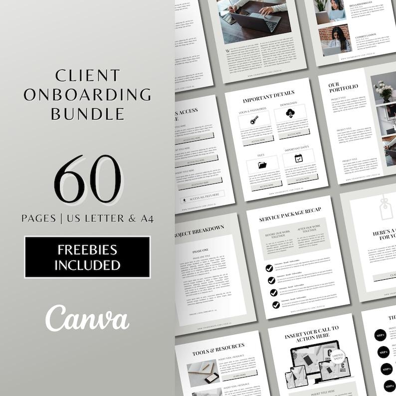 Client Onboarding Template, Canva Editable Welcome Packet (digital ...