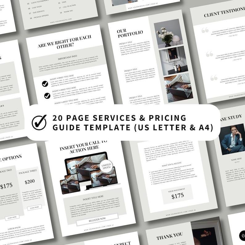 Client Onboarding Template, Canva Editable Welcome Packet (digital ...