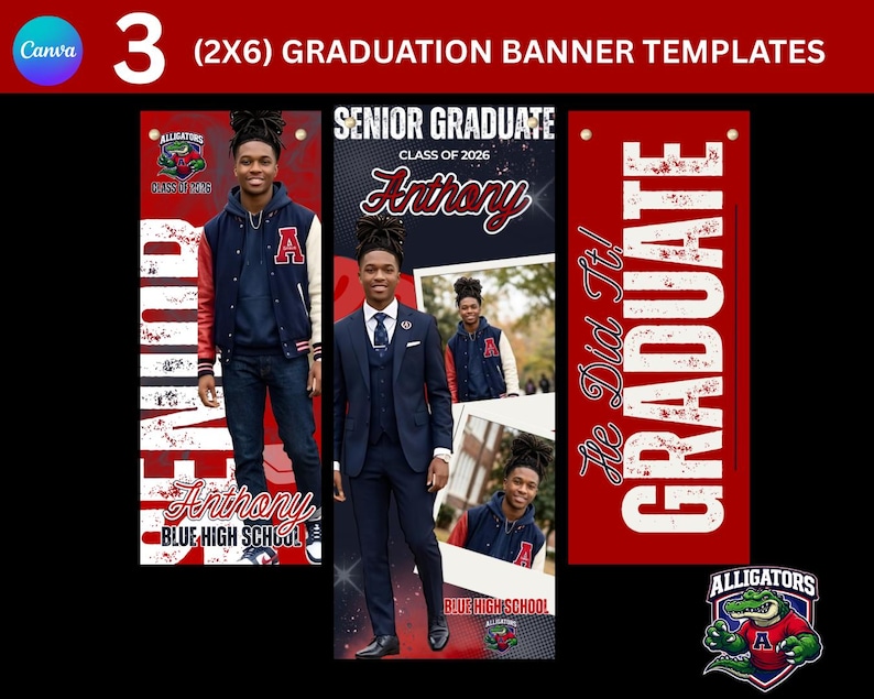 Graduation Congratulations Banner Template | Canva Editable (digital ...