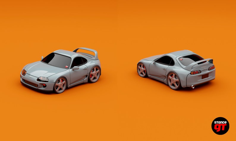 Toyota Supra Mk4 A80, STL File for 3D Printing, Presupported STL ...