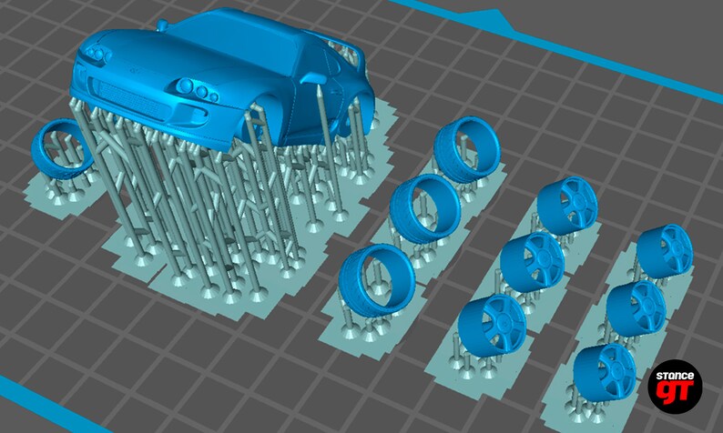 Toyota Supra Mk4 A80, STL File for 3D Printing, Presupported STL ...