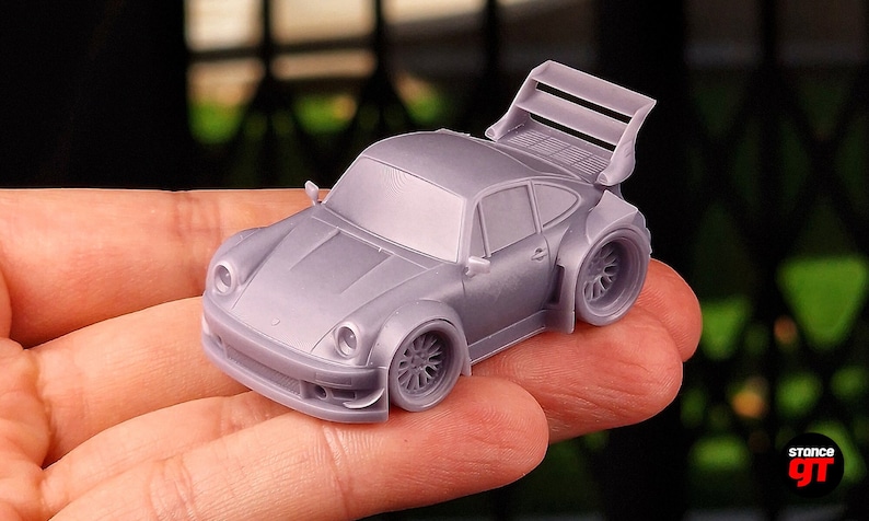 Porsche Carrera 911 930 RWB, STL File for 3D Printing, Presupported STL ...