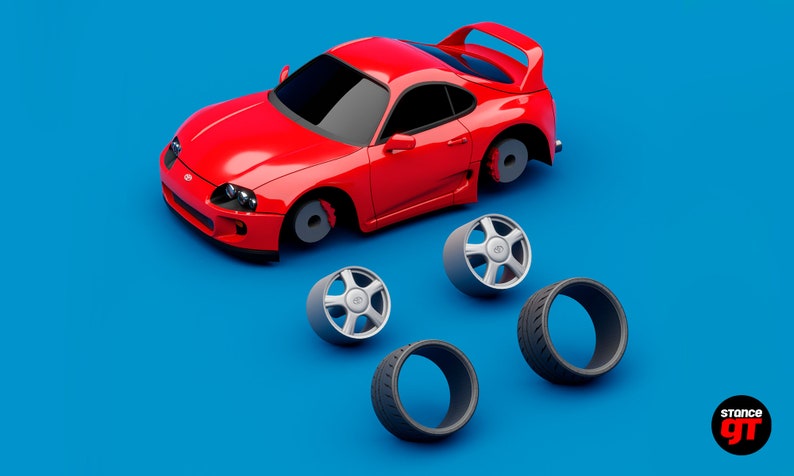 Toyota Supra Mk4 A80, STL File for 3D Printing, Presupported STL ...