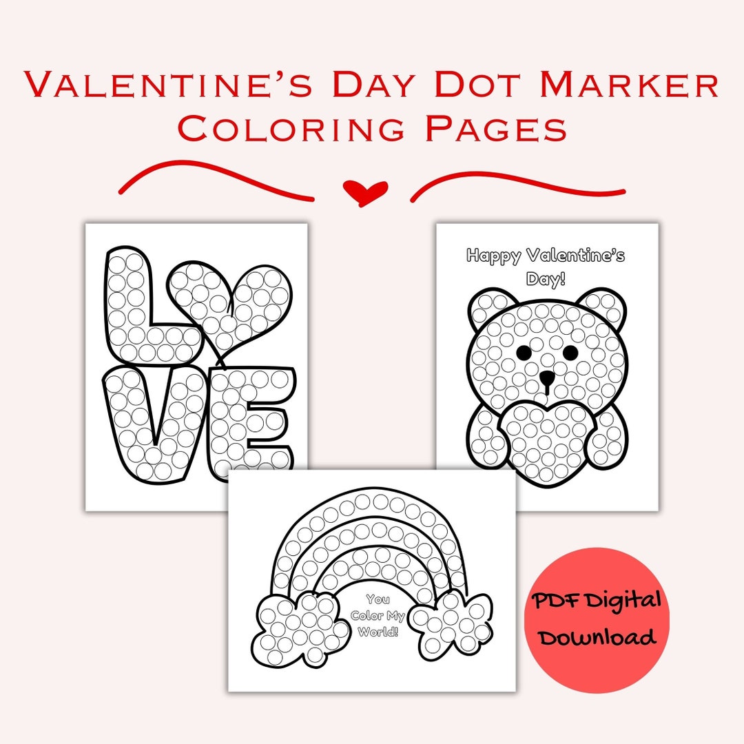 Fun-filled Valentine's Day Dot Marker Pintables for Toddlers and ...