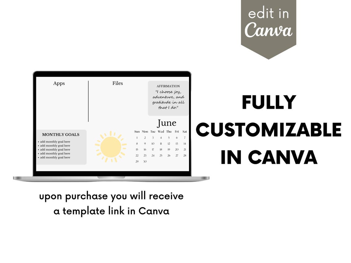 2025 Desktop Organizer Wallpaper | Monthly Calendar | Aesthetic Desktop ...