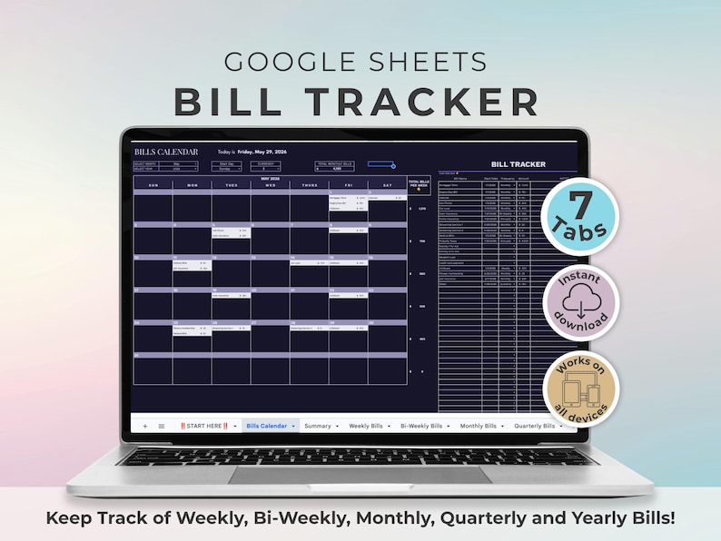 Suivi des factures, mode sombre de Google Sheets, suivi des factures ...