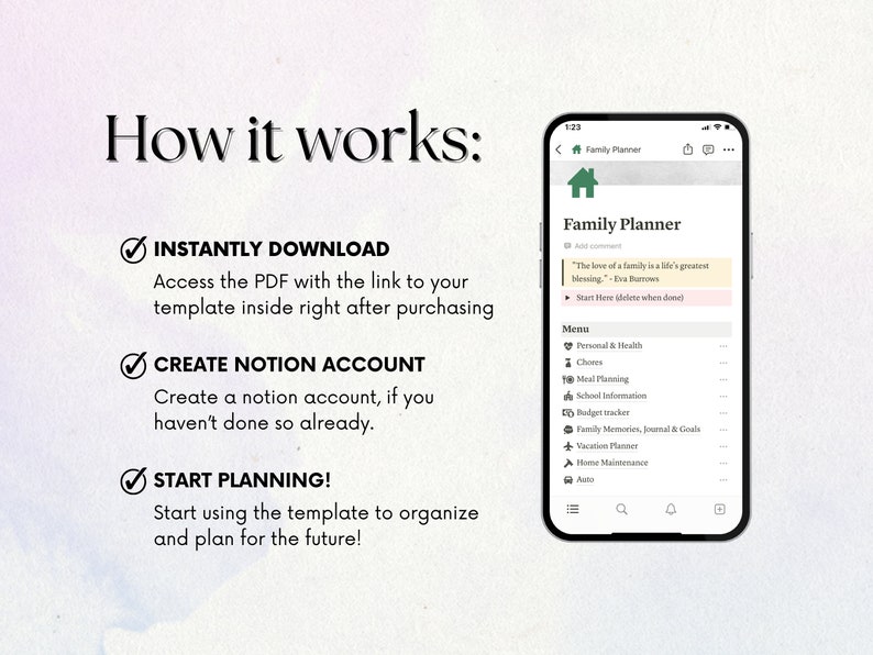 Ultimate Family Planner Notion Template: With Chores, Meal Planning ...
