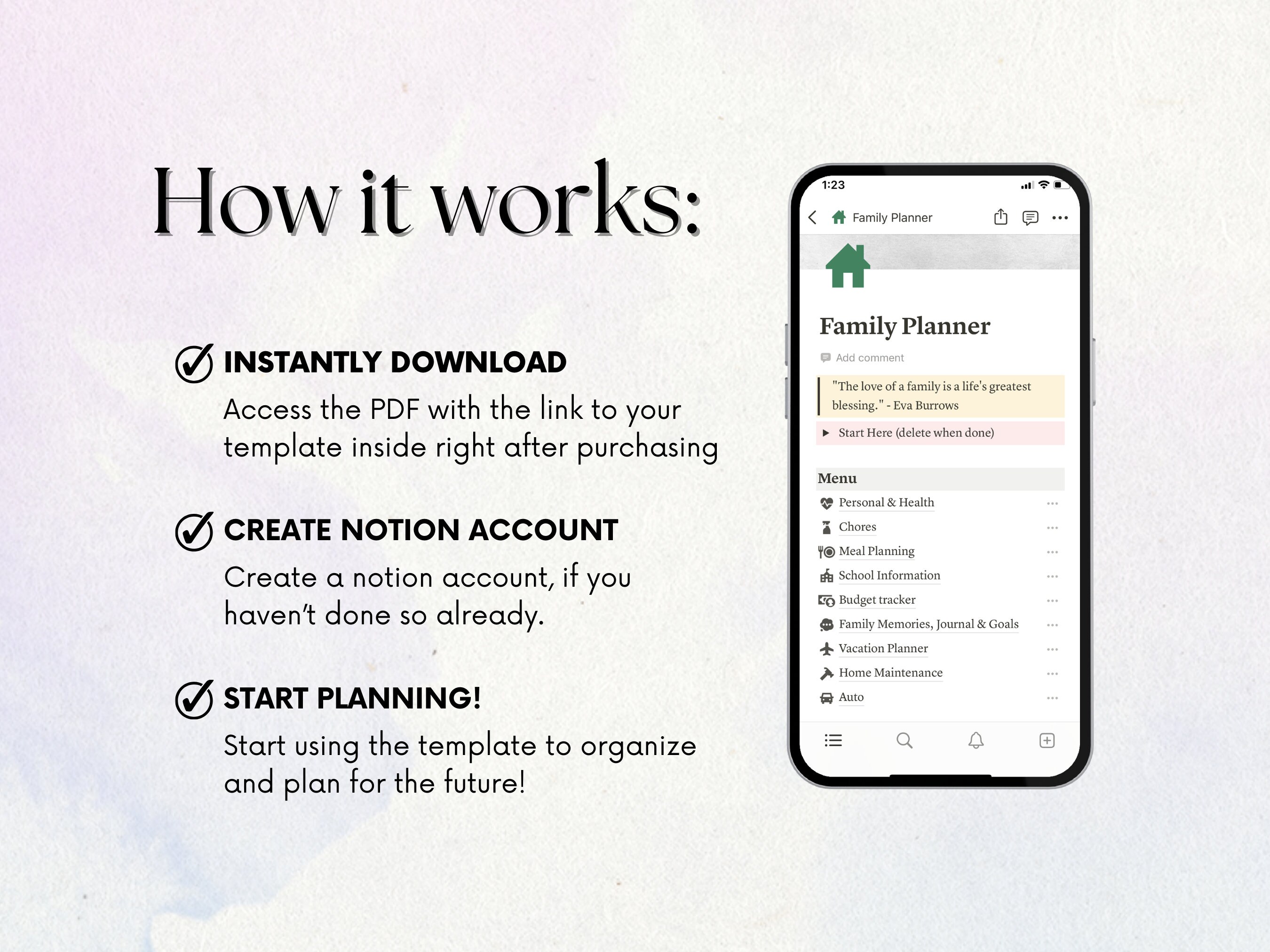 Ultimate Family Planner Notion Template: With Chores, Meal Planning ...