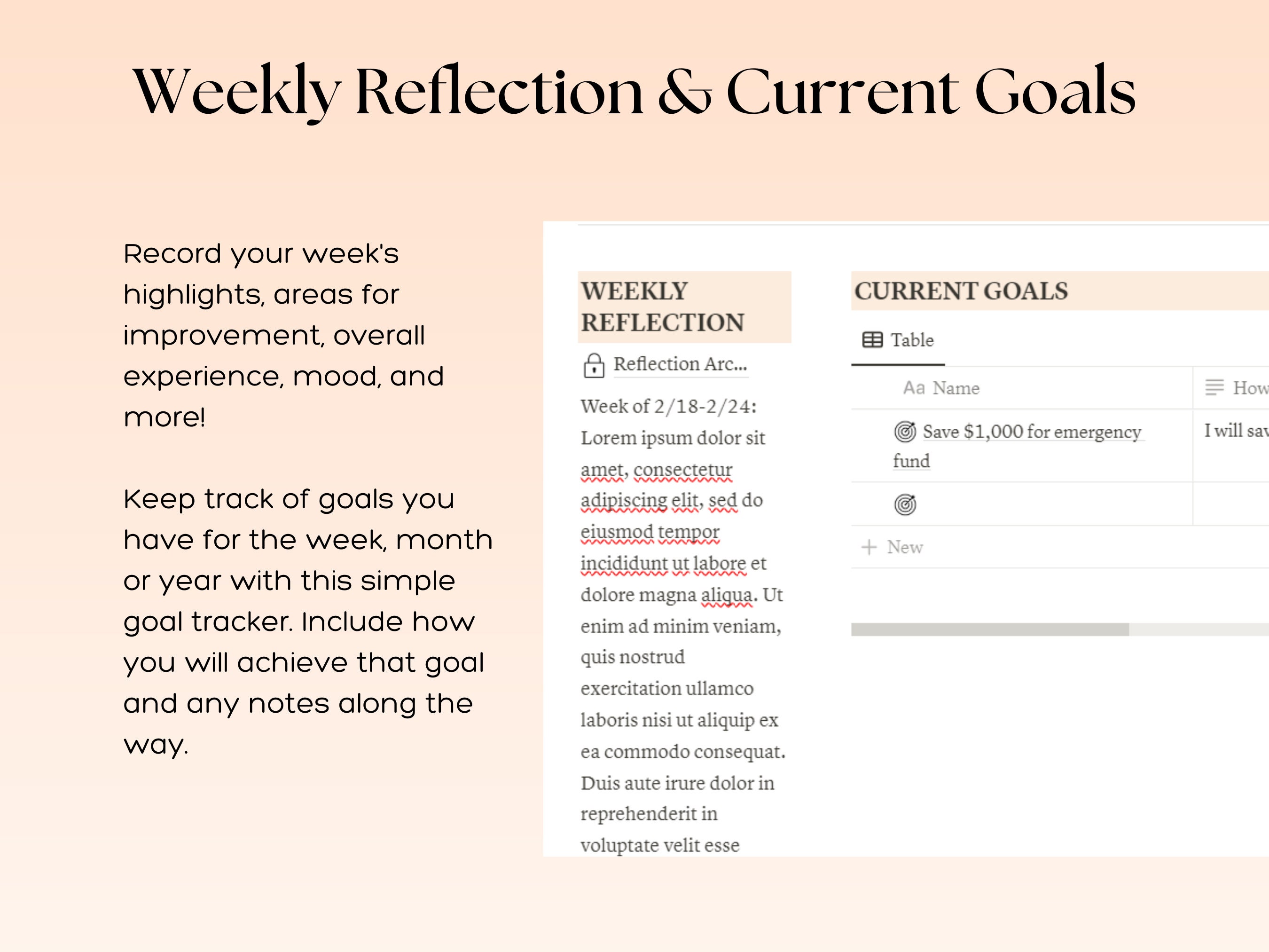 Weekly Planner A Notion Template: Mobile Friendly, Weekly Dashboard ...
