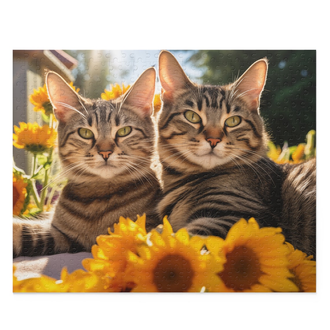 Tabby Cat Puzzle, Cute Kitten Jigsaw, Animal Lover Puzzle, Gift for Her ...