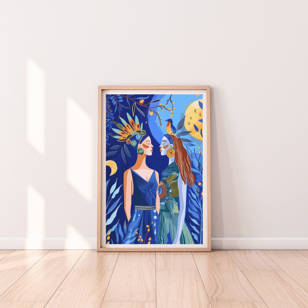 Vertical Poster, Sisterhood Gifts,vector Art Style,30x40 Poster,11x17 ...
