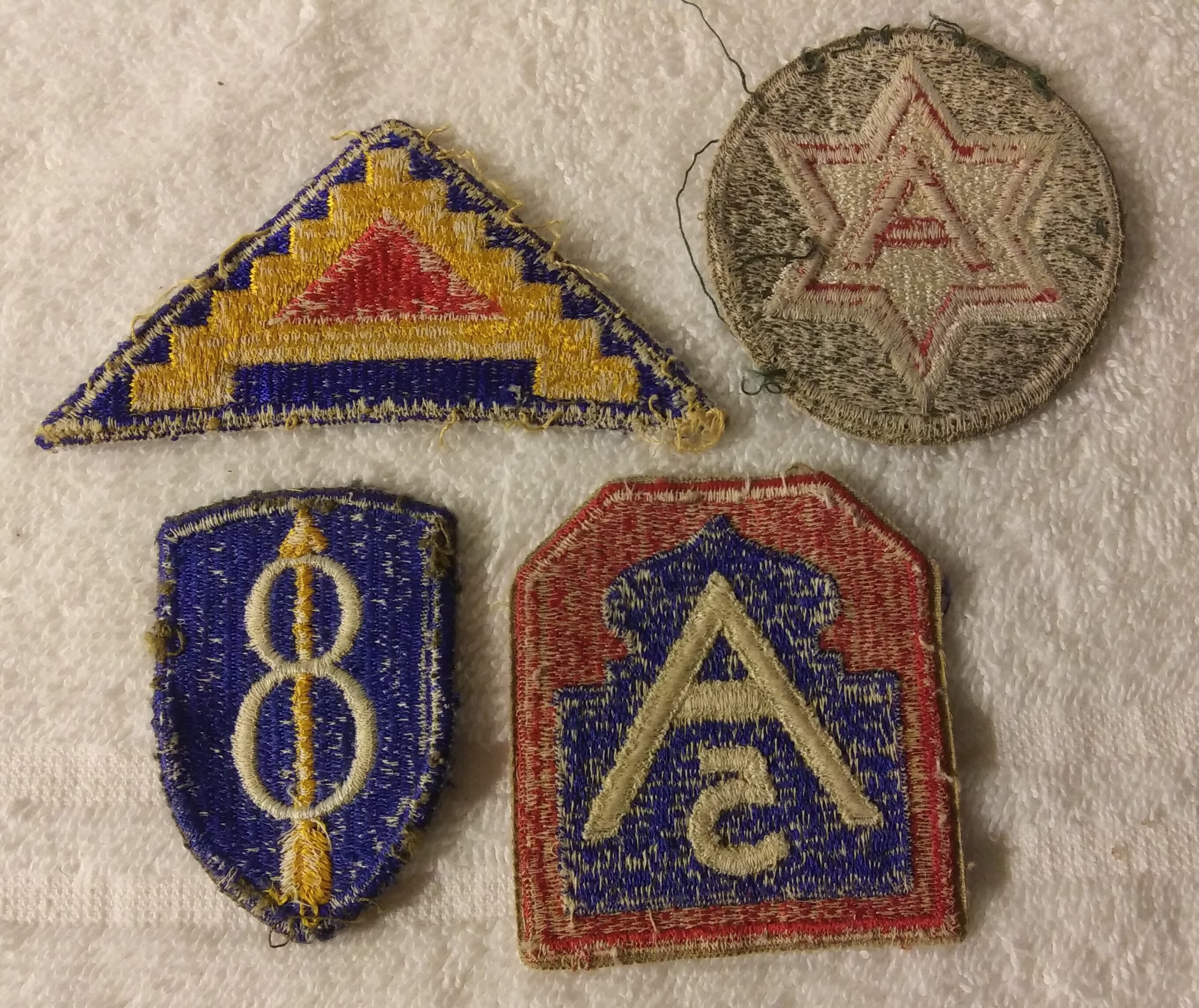 Original WW2 US Army Mixed Military Patches Lot of 4 Snow Backs - Etsy