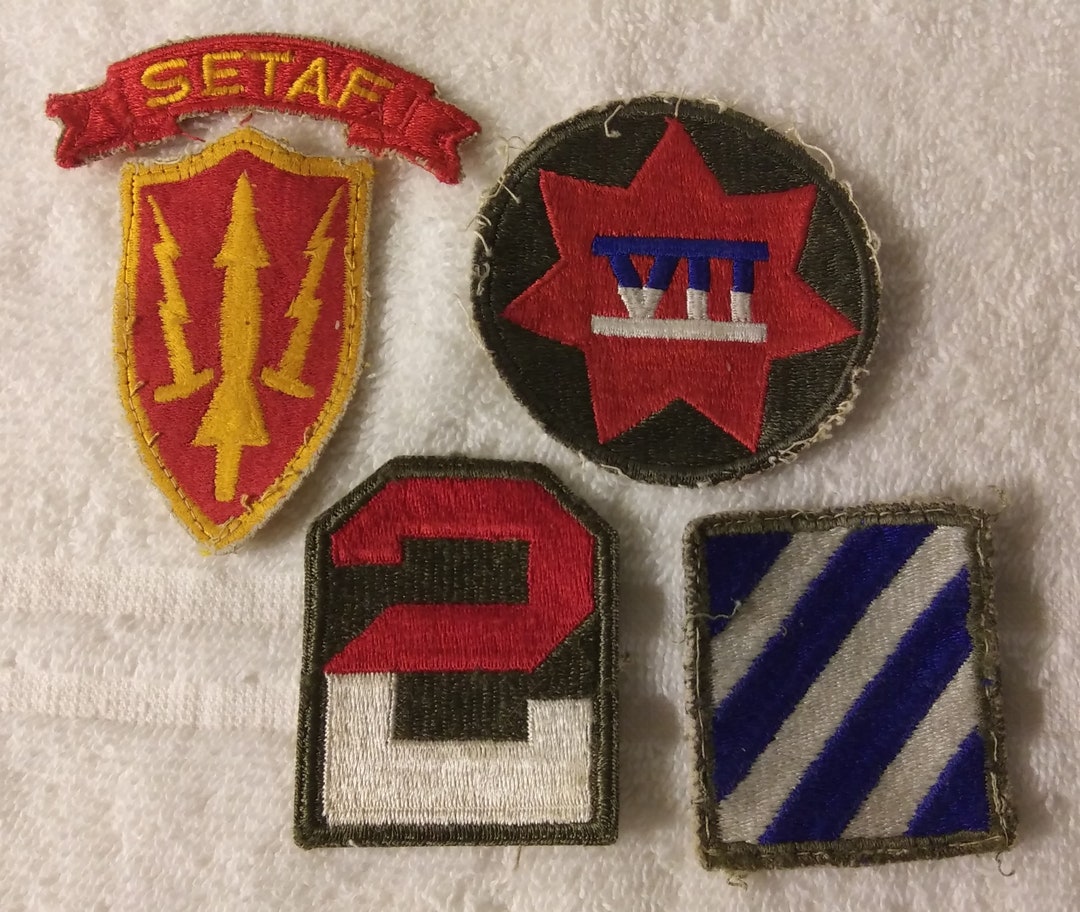 Original WW2 US Army Mixed Military Patches Lot of 5 Snow Backs - Etsy
