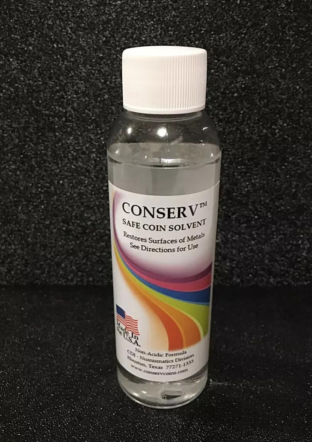Conserv Safe Coin Cleaning Solvent, CDI, 4 Fluid Ounce Bottle Sealed ...