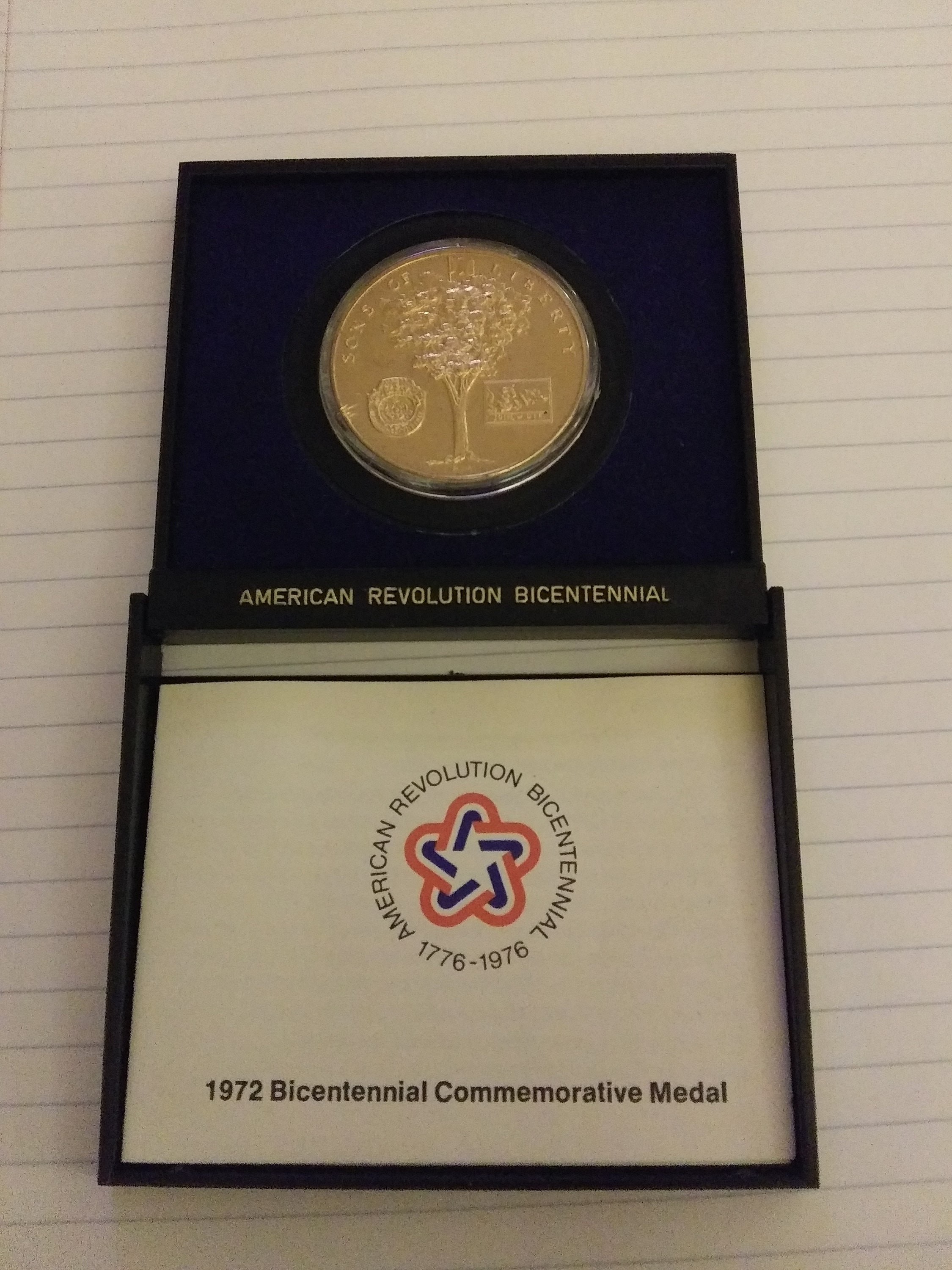 American Revolution Bicentennial Commemorative Medals 1972 Washington ...