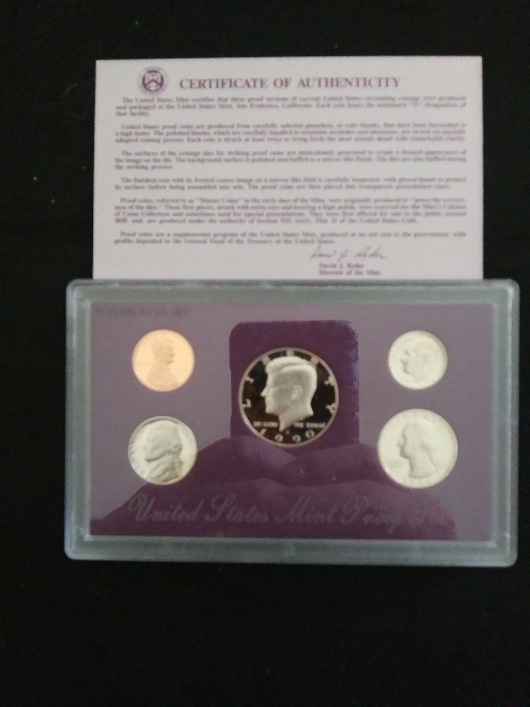 1990 1991 1992 1993 US Mint Proof Sets in Original Hard Plastic and ...