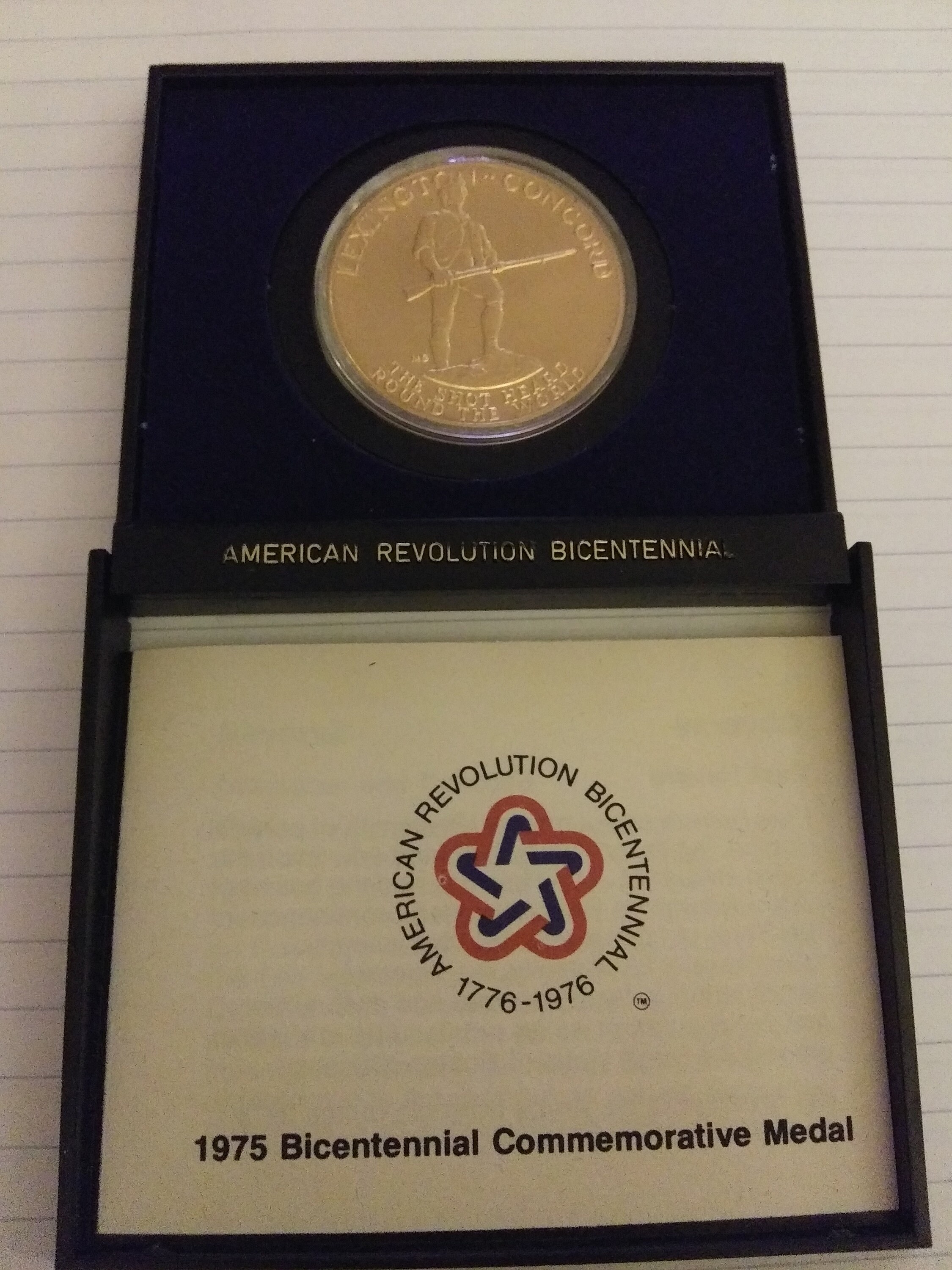 American Revolution Bicentennial Commemorative Medals 1972 Washington ...